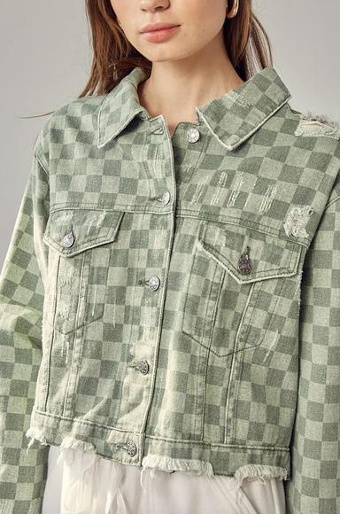Mustard Seed | Jackets & Coats | New Mustard Seed Blanche Checkerboard ...